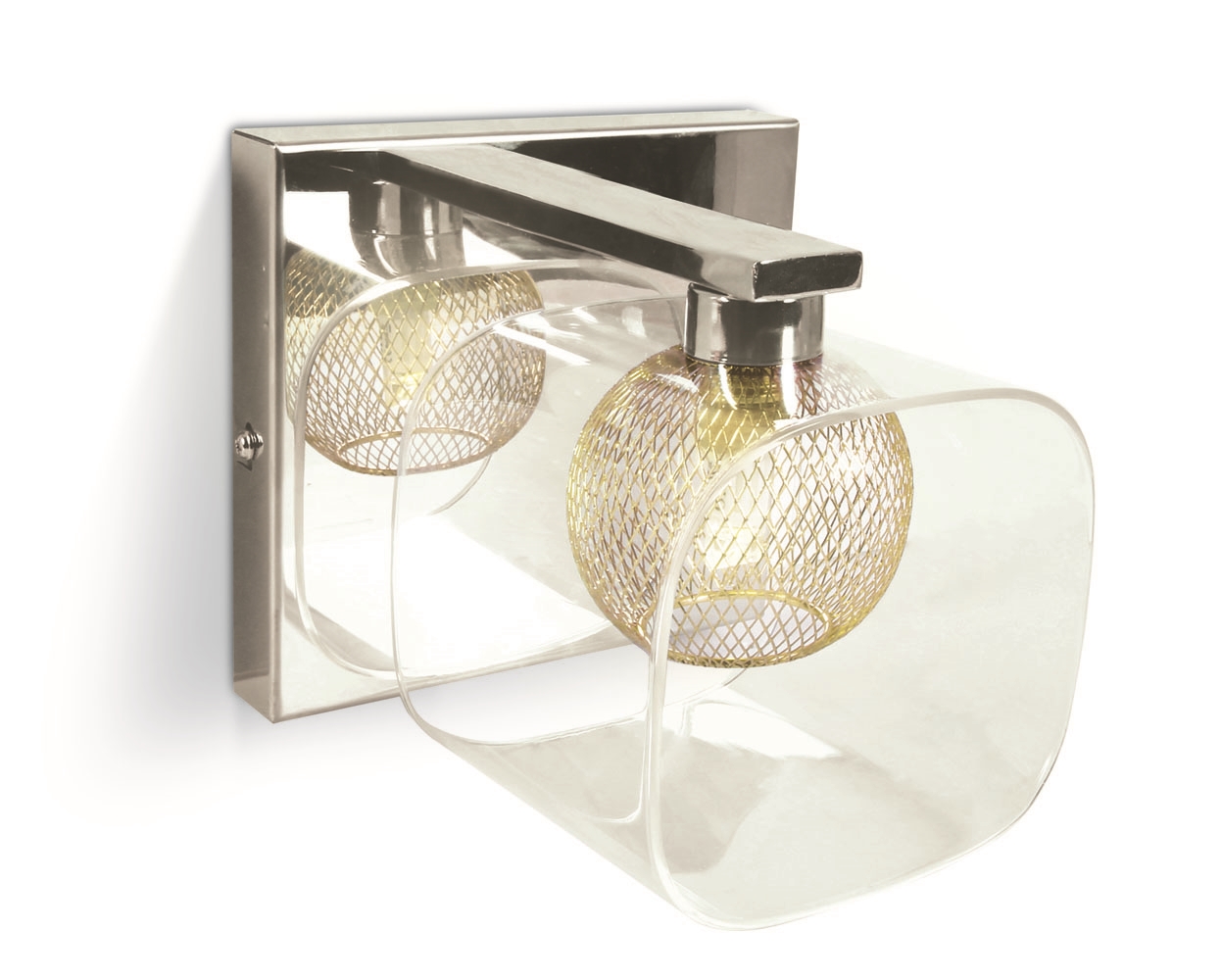 One Light 60178A/C CHROME WALL LIGHT 9w G9 100-240v