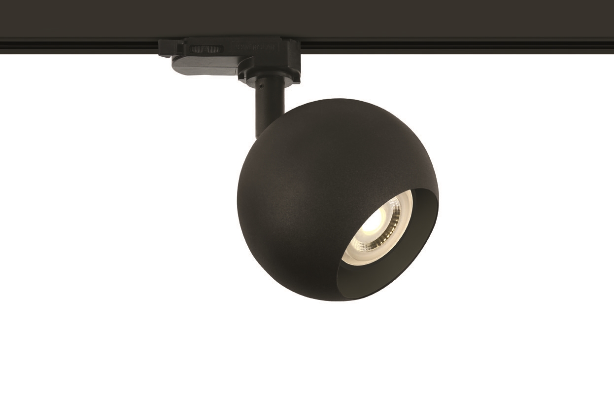 One Light 65105BT/B BLACK 10W GU10 TRACK SPOT 100-240V