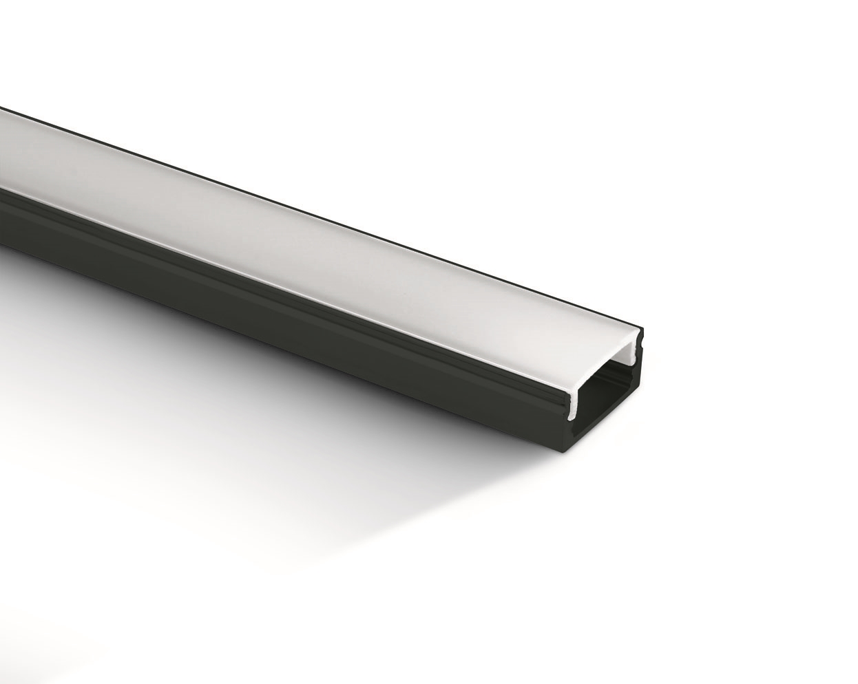 One Light 7902/B BLACK PROFILE 2m + PC opal diffuser