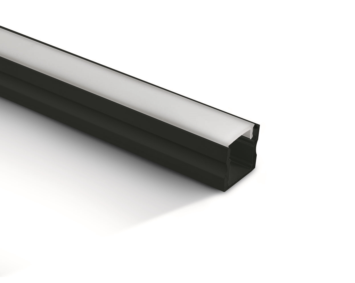 One Light 7904/B BLACK PROFILE 2m + PC opal diffuser