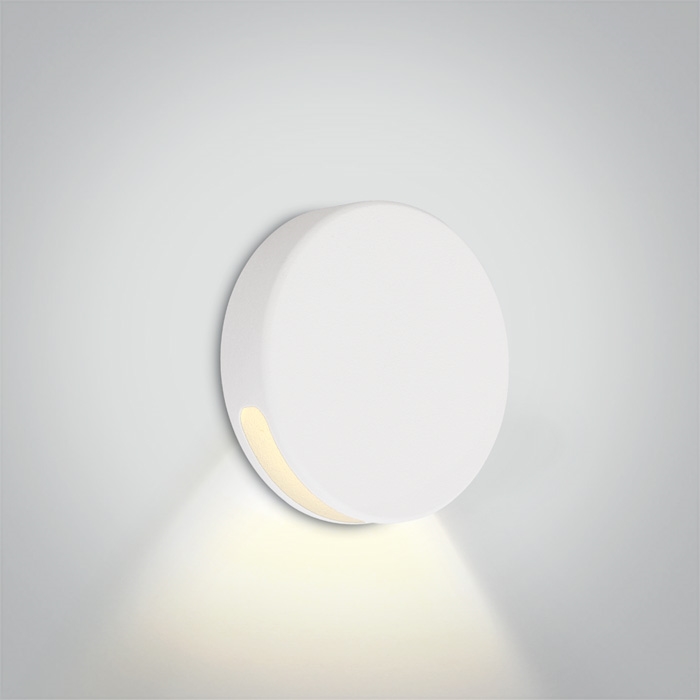One Light 68074/W/W WHITE IP65 WALL RECESSED COB LED 2w WW 700mA DARK LIGHT