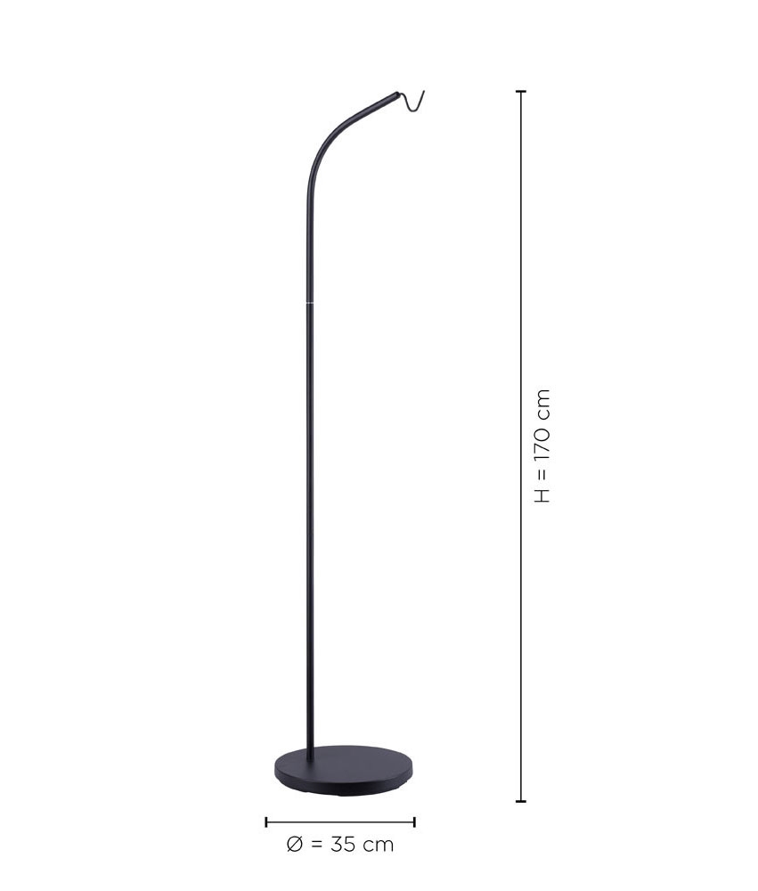 Hook Floor Stand to Hang Rechargeable Pendants or Bulbs