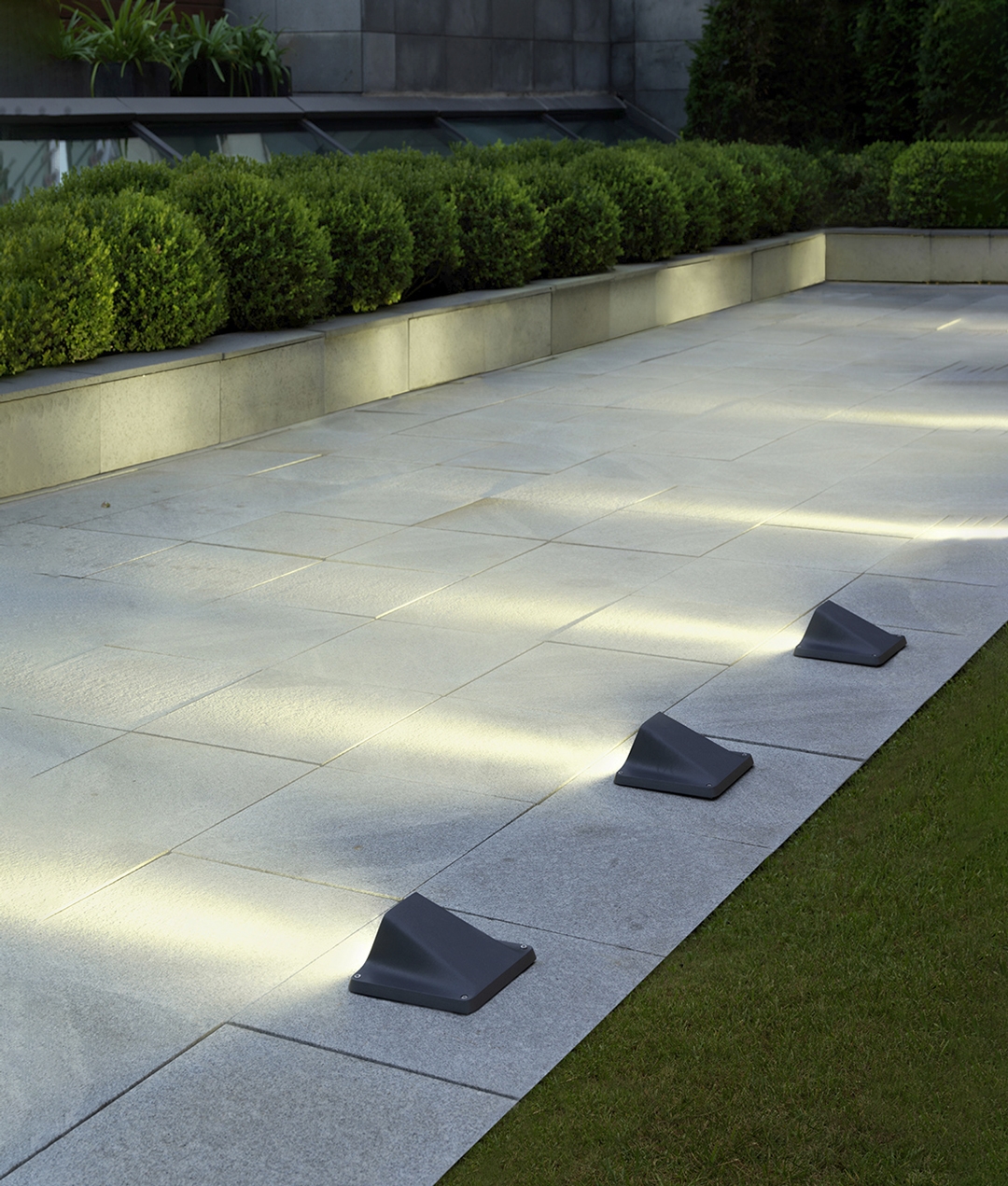 Exterior Angular Recessed LED Guide or Wall Light IP67 Rated