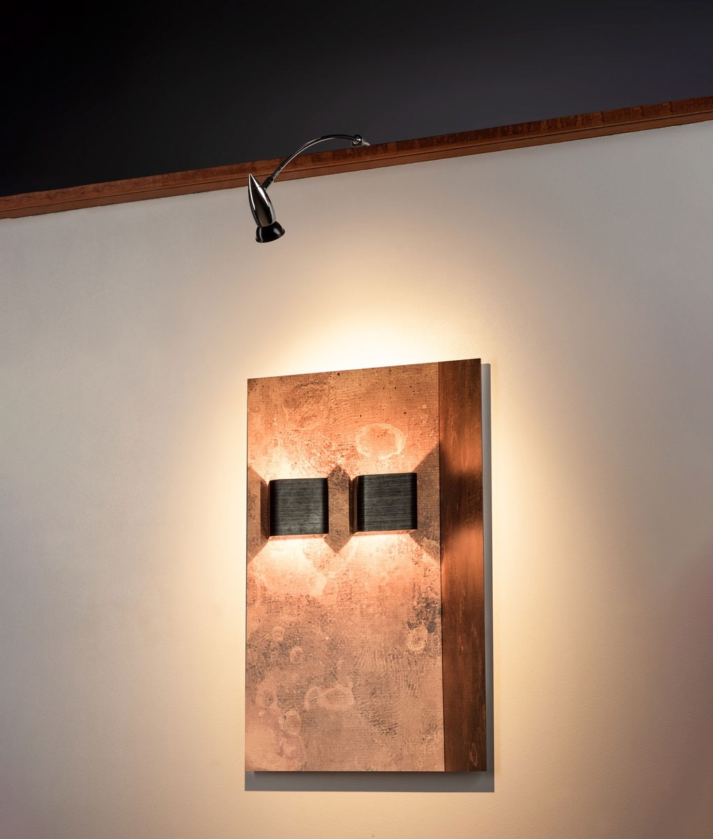 GU10 Curved Arm Adjustable Spotlight - Retail Display Lighting in White ...