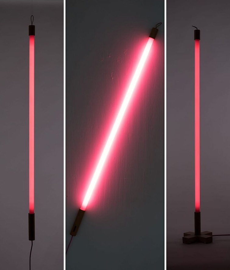 Illuminated Tube - Floor, Wall or Ceiling Mounted L:1400mm