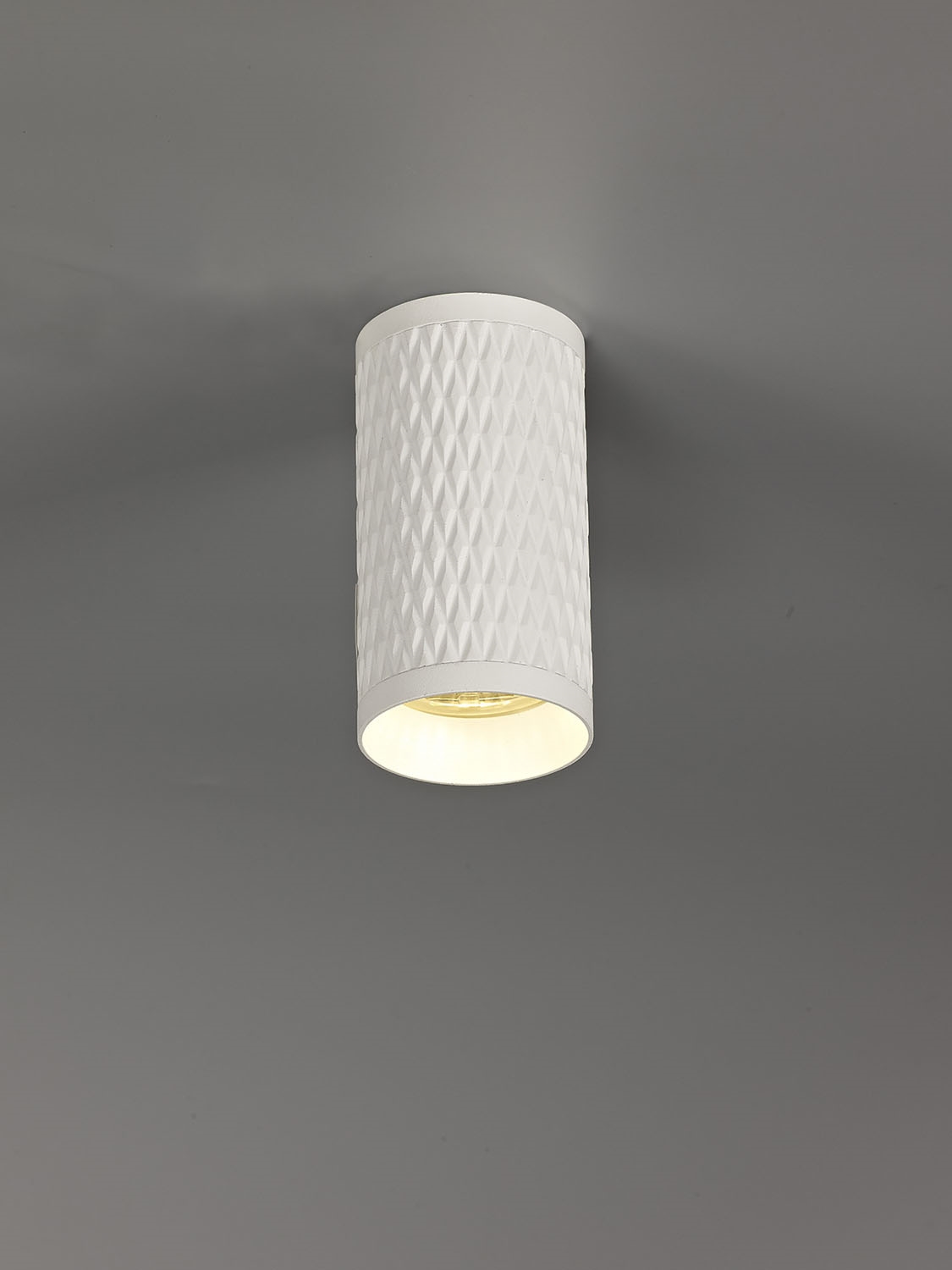 Piper 11cm Surface Mounted Ceiling Light - 1 x GU10 - Sand White