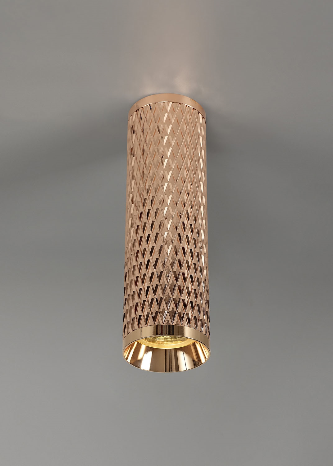 Piper 20cm Surface Mounted Ceiling Light - 1 x GU10 - Rose Gold