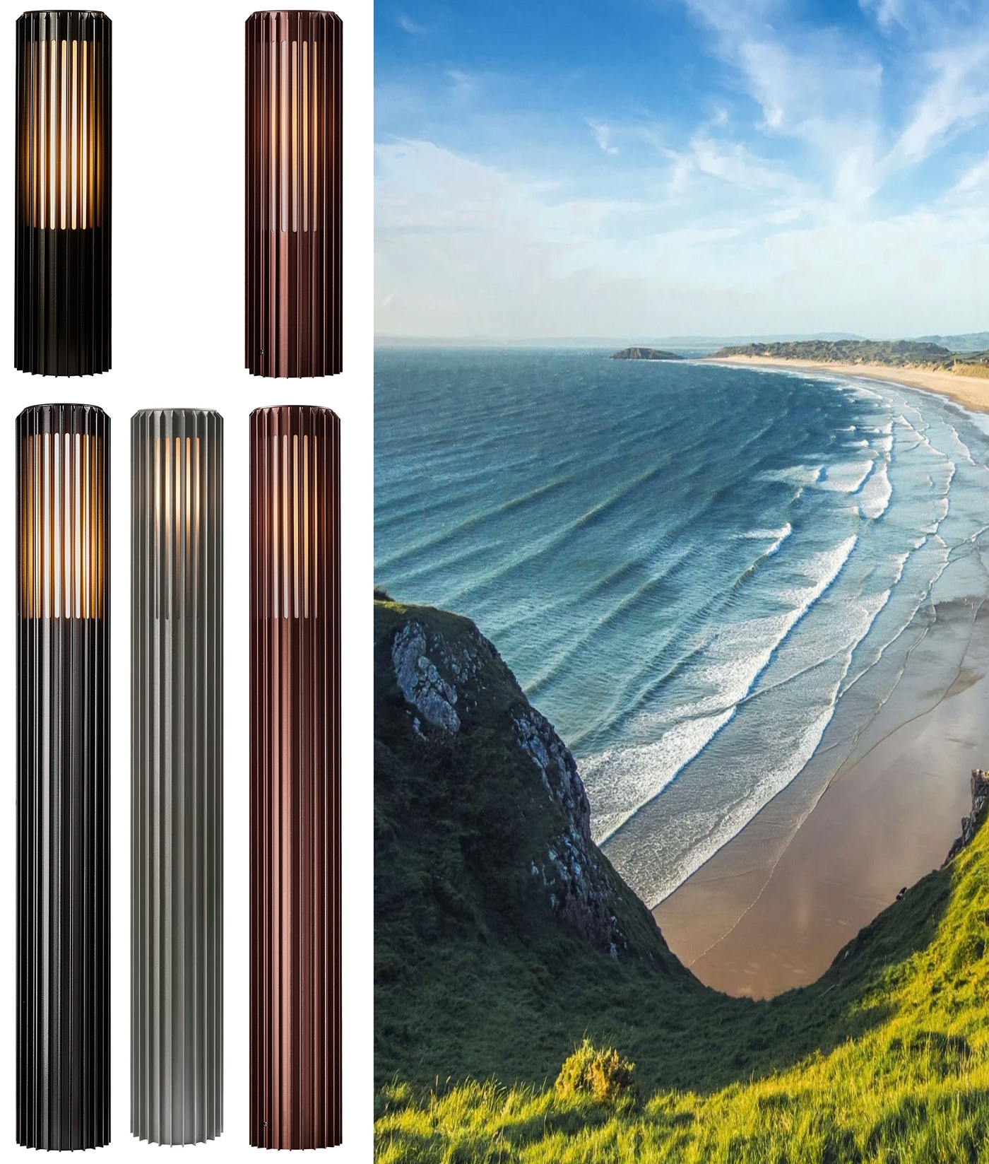 Coastal Corrosion Resistant Bollard Lights - 450mm or 950mm