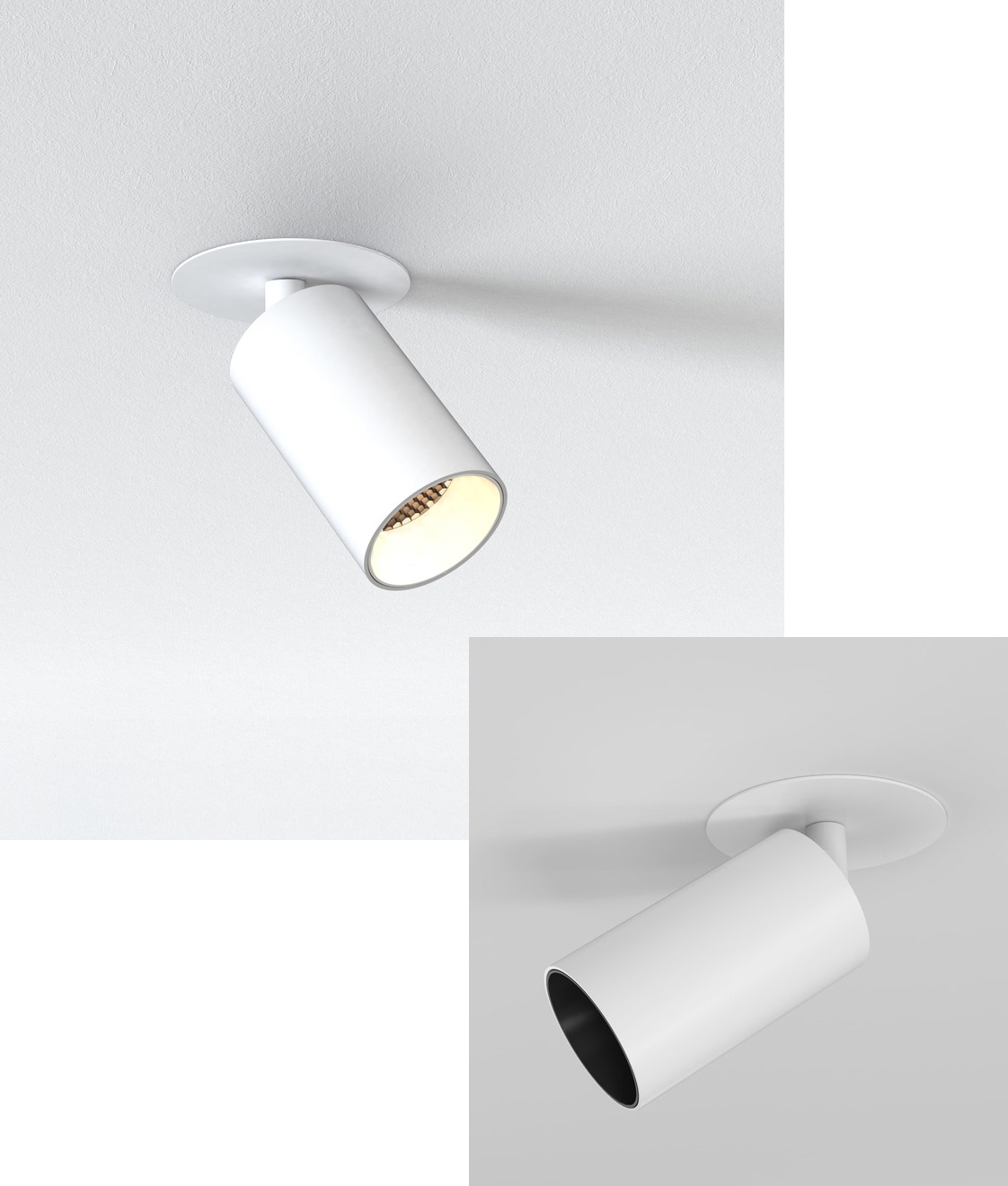 Semi-Recessed LED Spot Light - Can be Installed in Old Downlight Holes ...