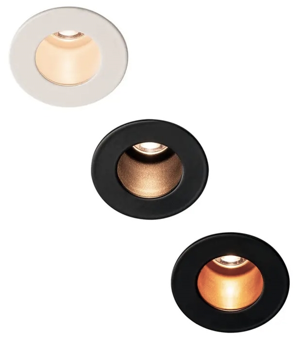 Premium Low-Glare Small Recessed LED Niche Ceiling Light - 4 Finishes ...