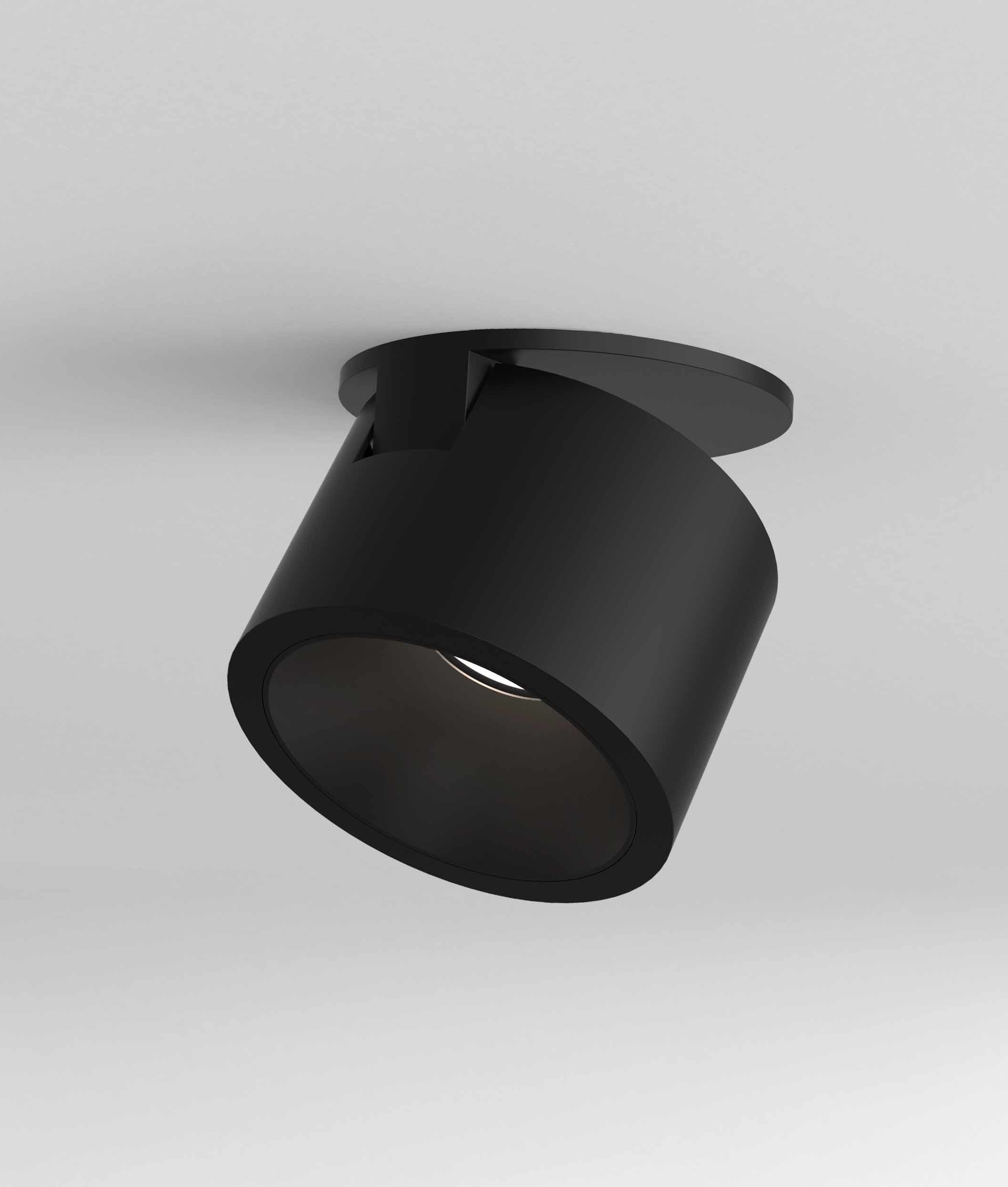 Black or White Recessed Adjustable LED Downlight