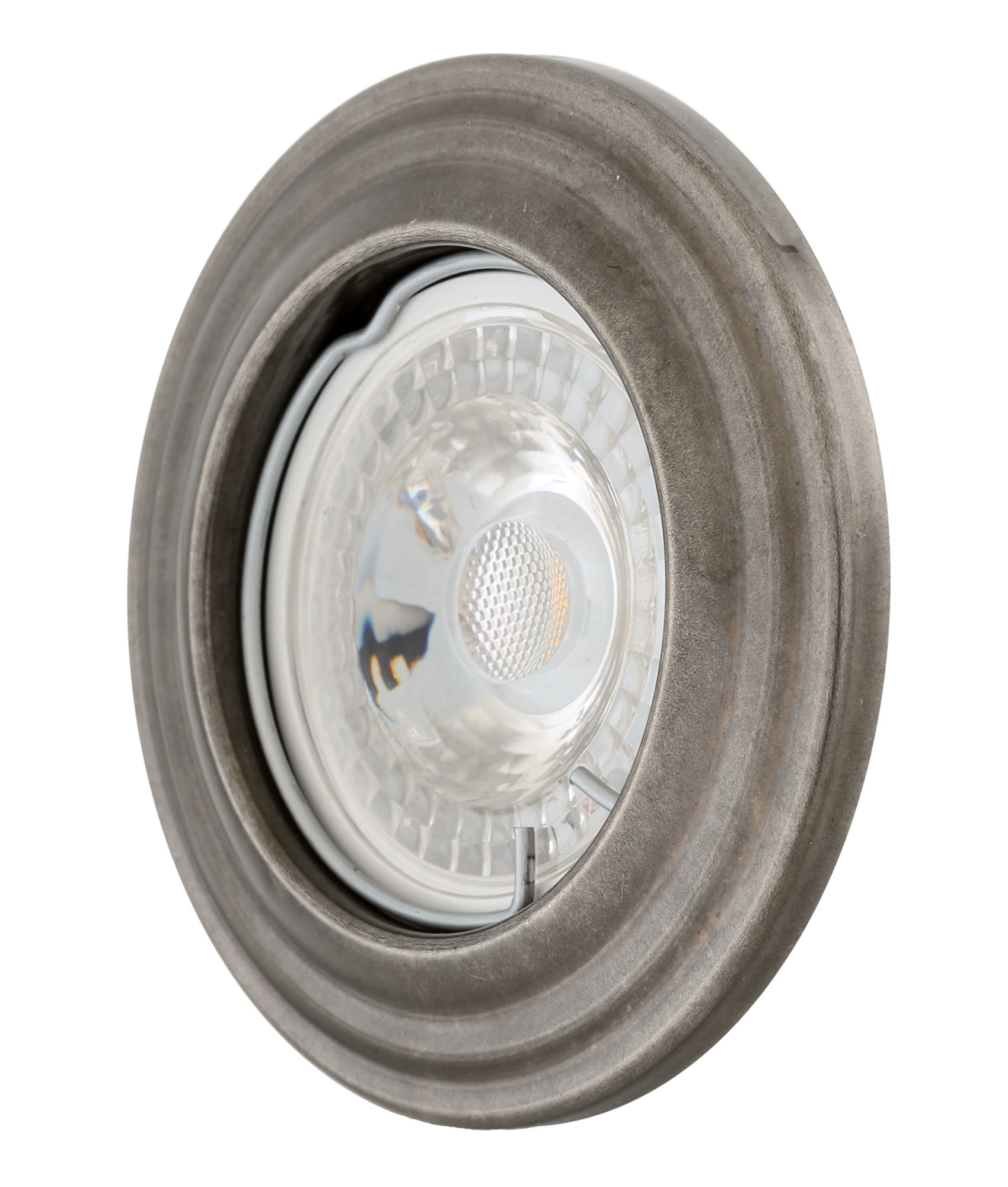 Traditional Style Round Downlight in antique or polished brass or ...