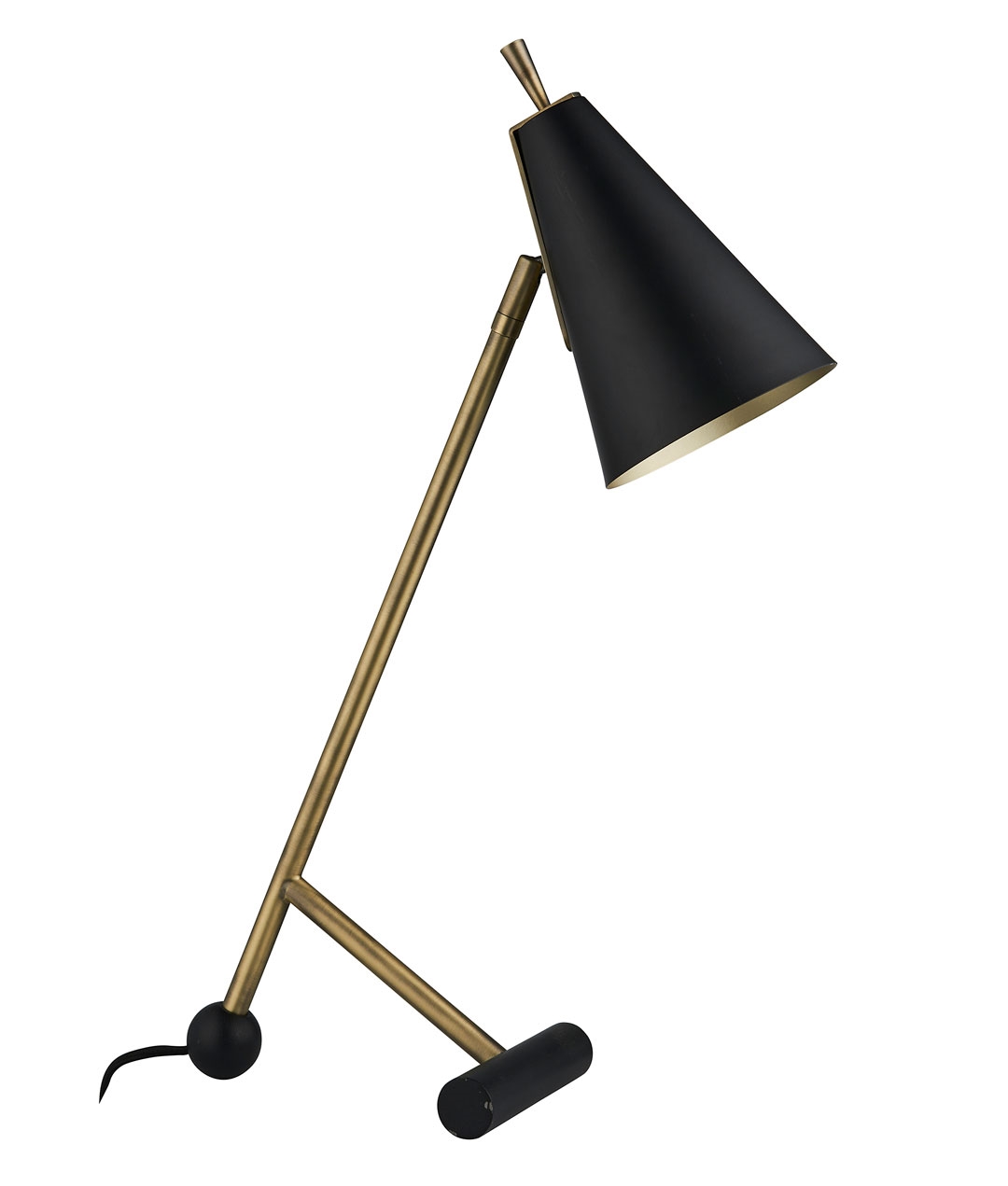 Mid-Century Styled Fully Adjustable Task Light - Black