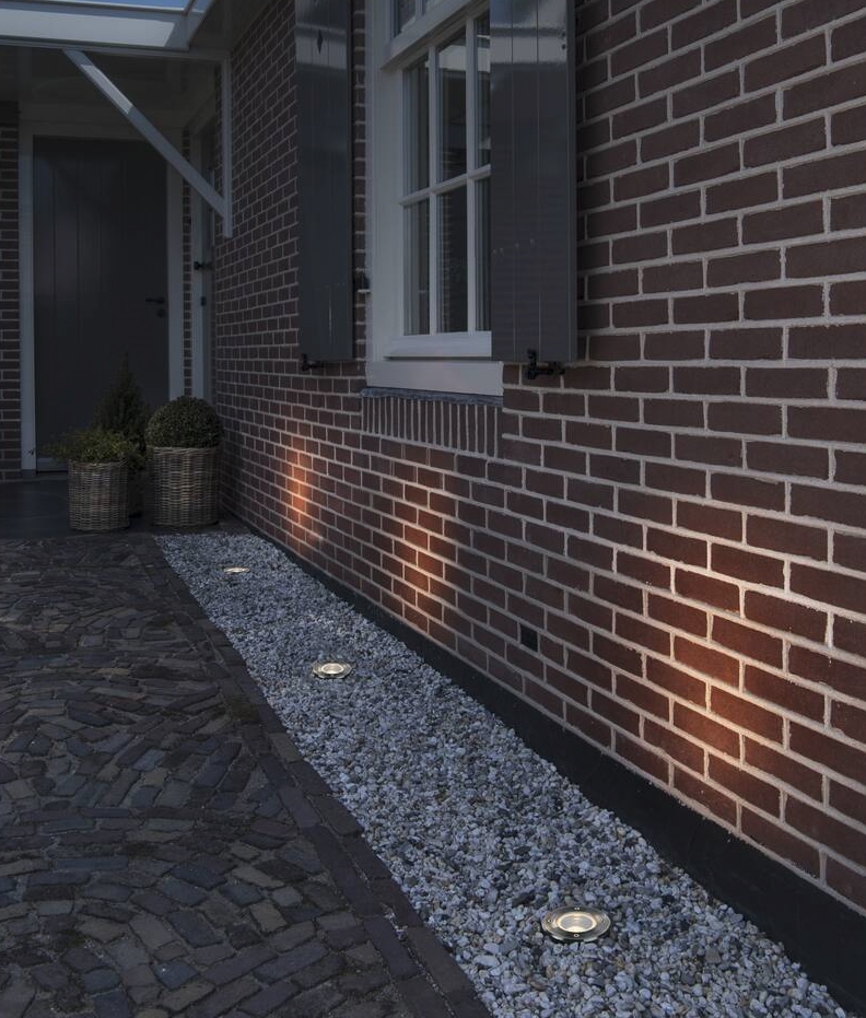 Robust 316 Stainless Steel Buried Exterior Ground Uplight - Round or Square