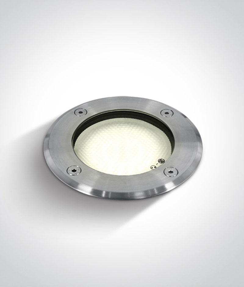 In-Ground Uplight with Soft Light - Round or Square Compact GX53 Buried ...
