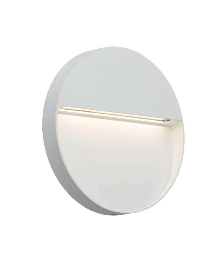 LED guide wall light, round or square option 2w or 4w