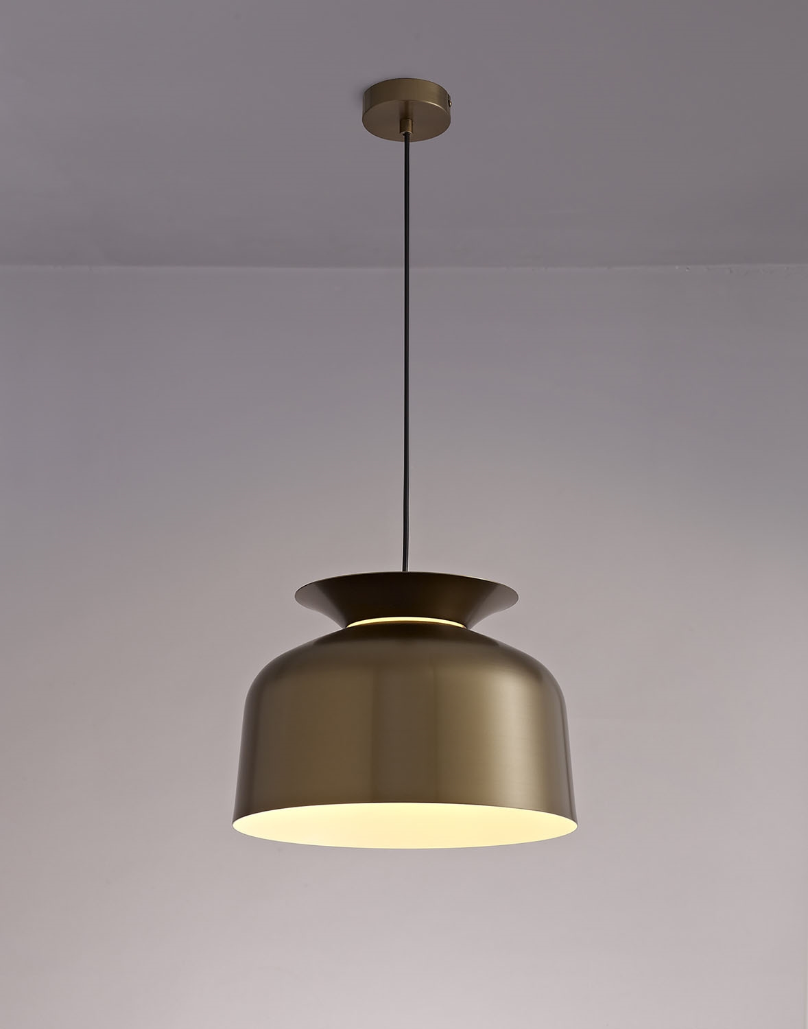 Russo Single Pendant - 1 Light Adjustable E27 - Antique Bronze