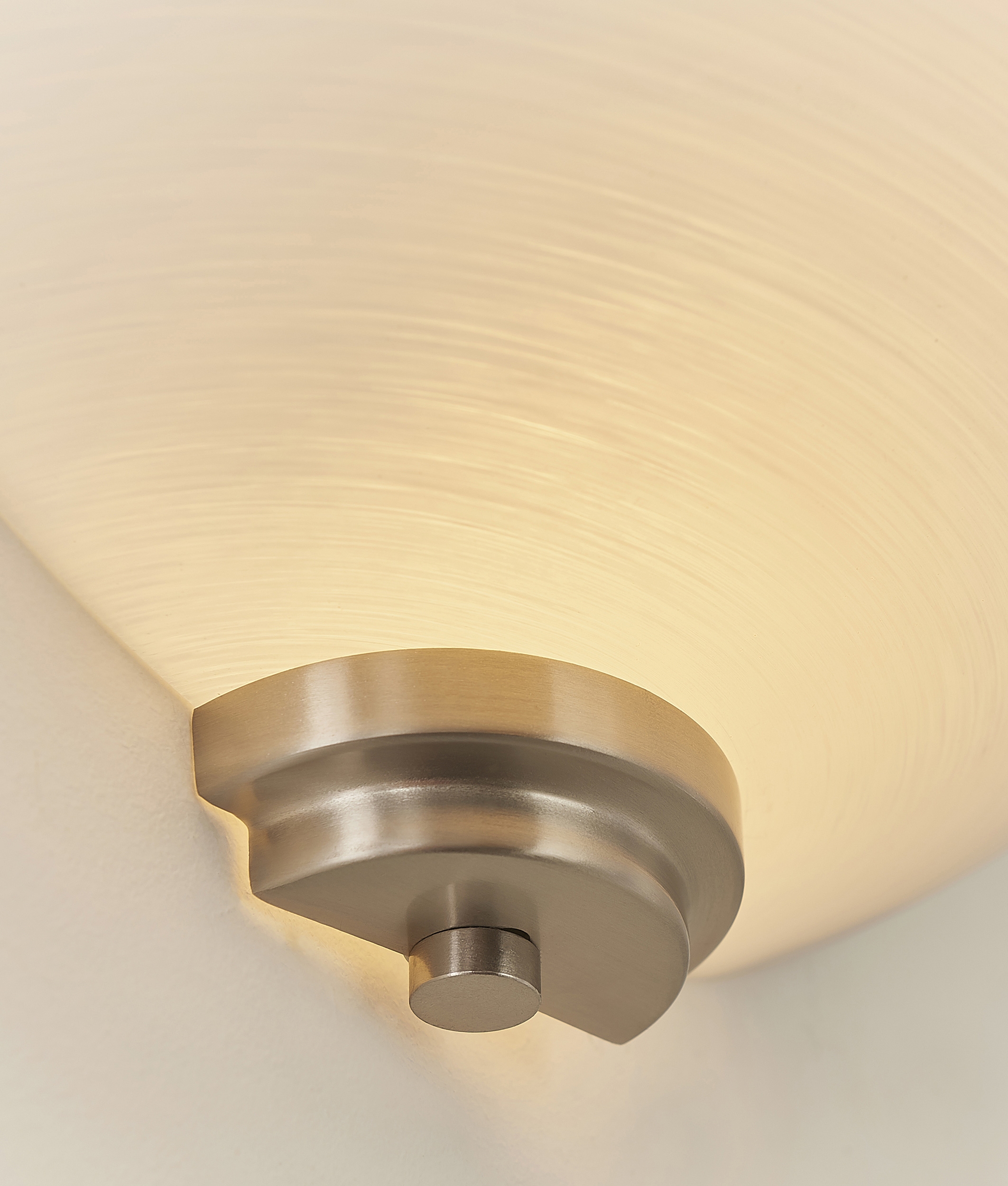 Opal Glass Bowl Wall Uplight - a Wall Sconce with Satin Chrome or ...