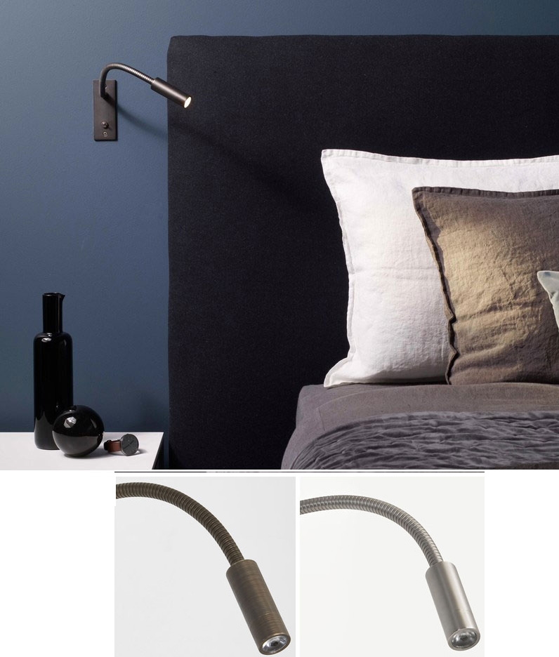Adjustable Arm Switched Reading Light with LEDs