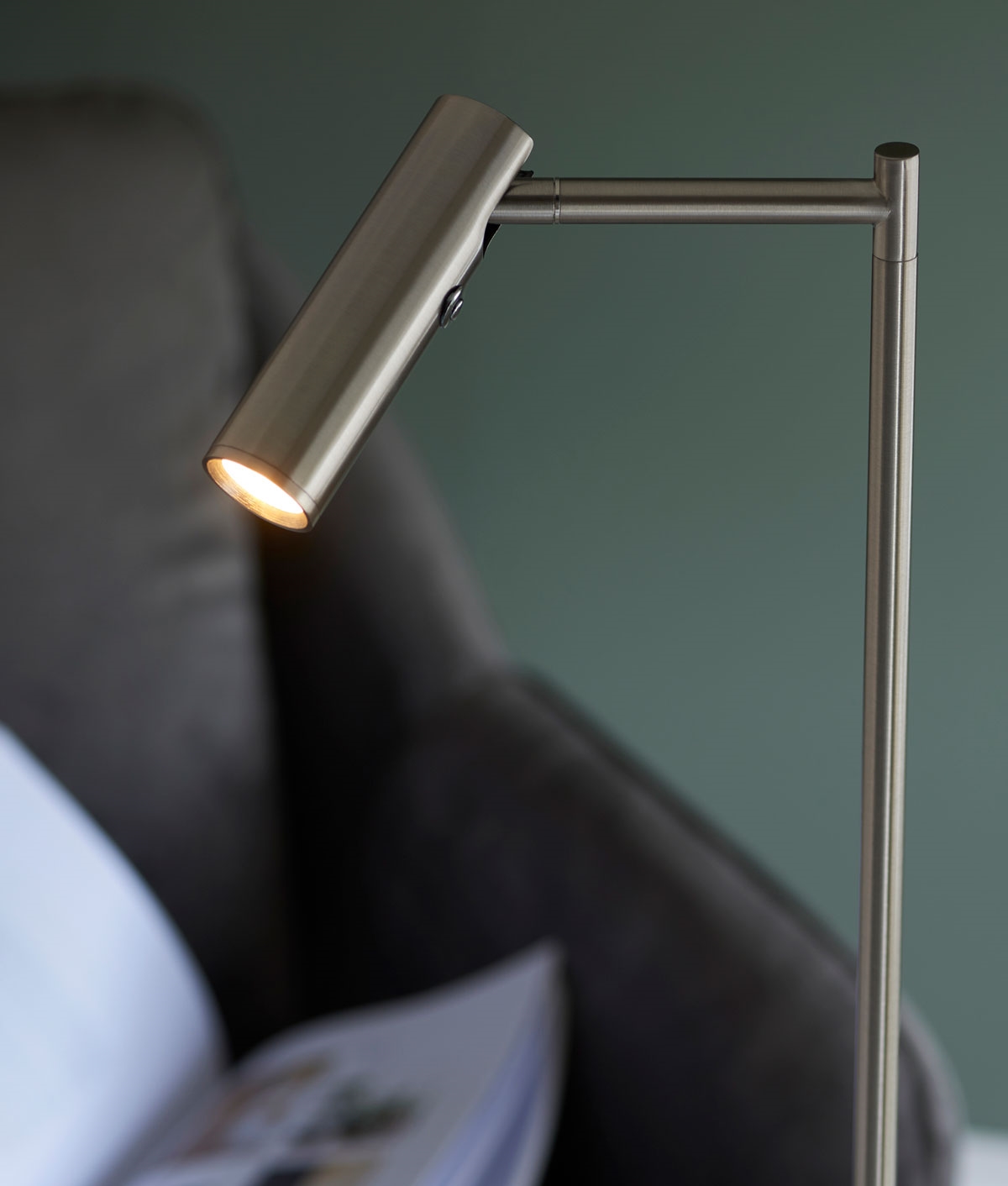 Adjustable LED Task Floor Light with 3 Stage Dimming