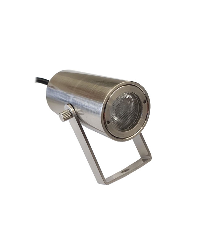 Ultra Compact LED Spotlight in Chrome - Great for uplight vaulted ceilings