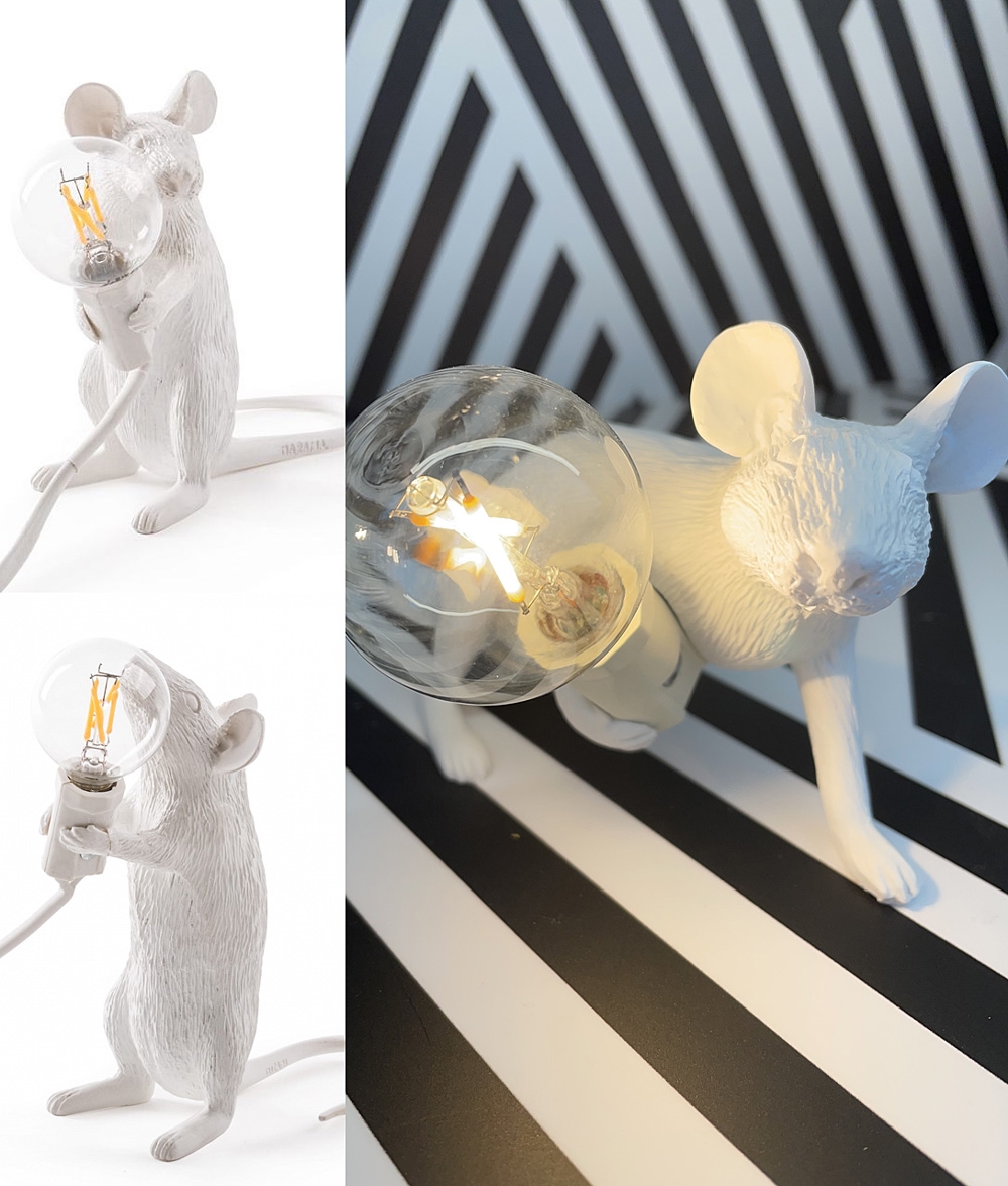 Seletti LED Bulb Mouse Table Lamp