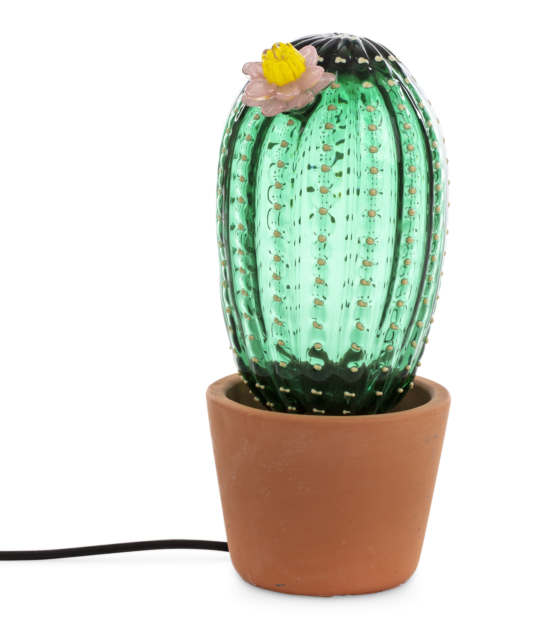 Handmade Glass Cactus Table Lamp in Three Styles