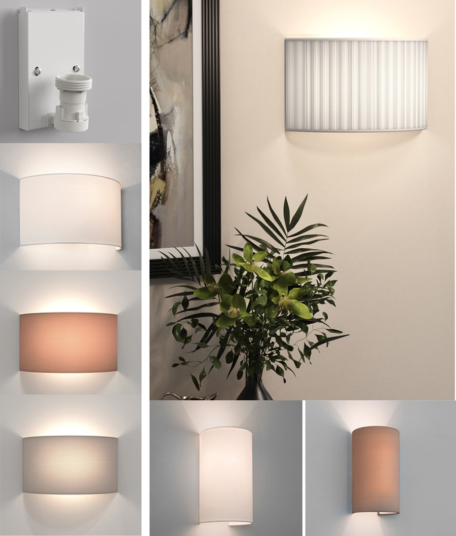 Wall Bracket Fixing with Single Lamp for Choice of Shade