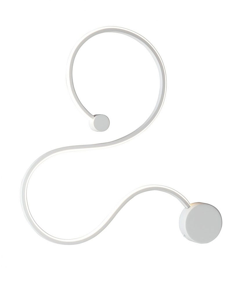 LED Swirl Wall Light with Slim Profile in 3 Finishes