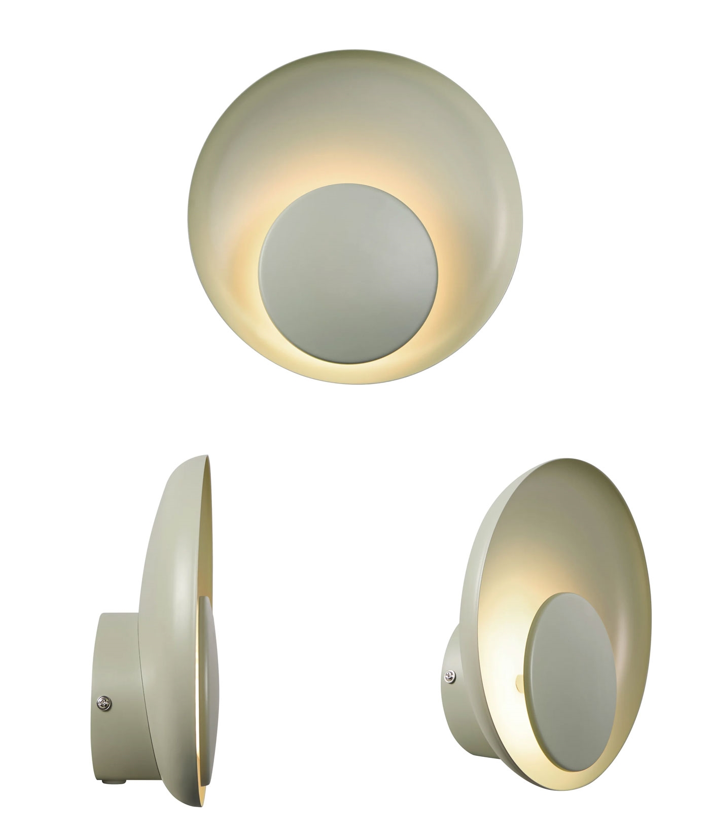 Diffused Illumination LED Round Wall Light - 3 Options