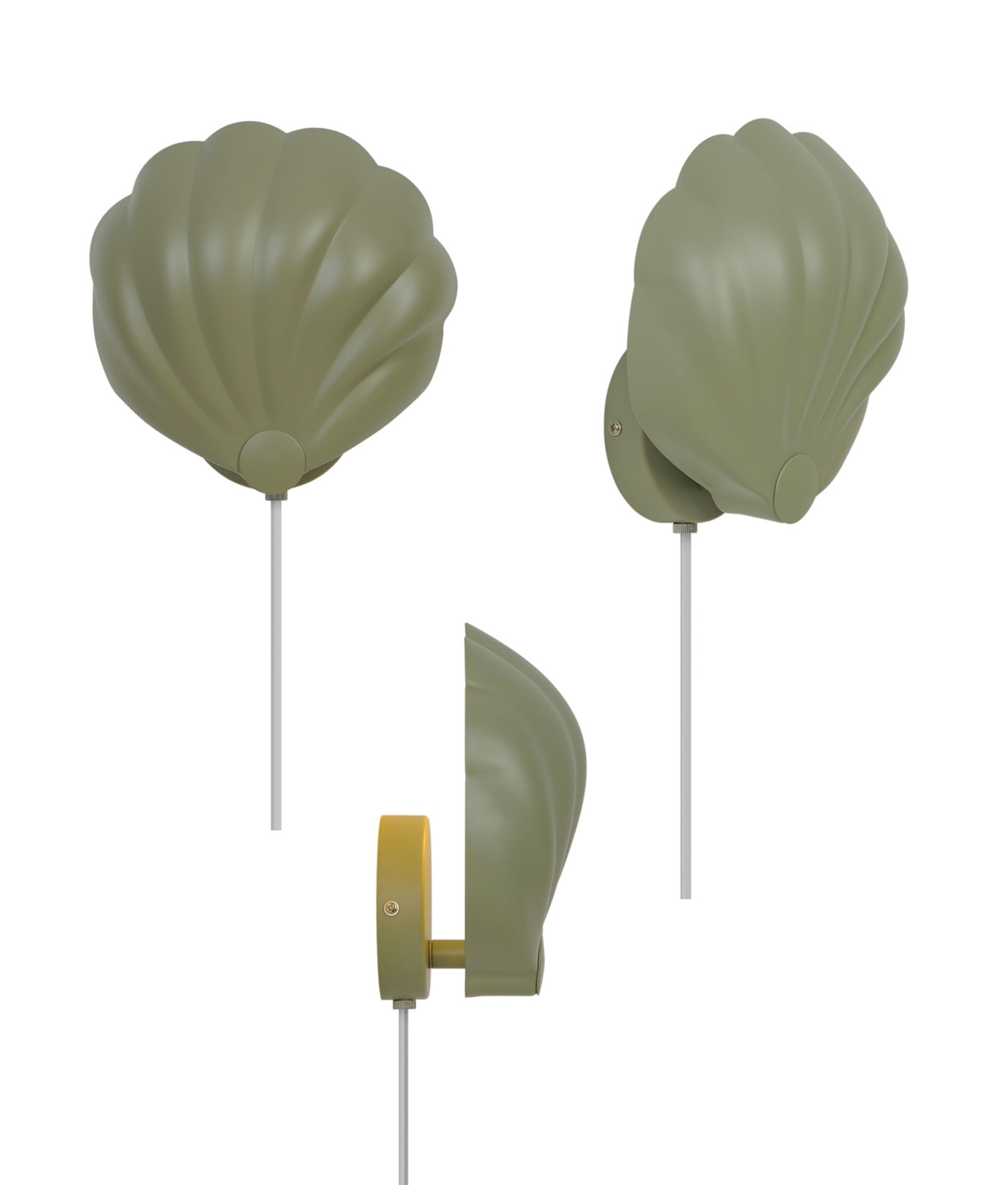 Wall Light in Shell Design Providing Diffused Soft Light