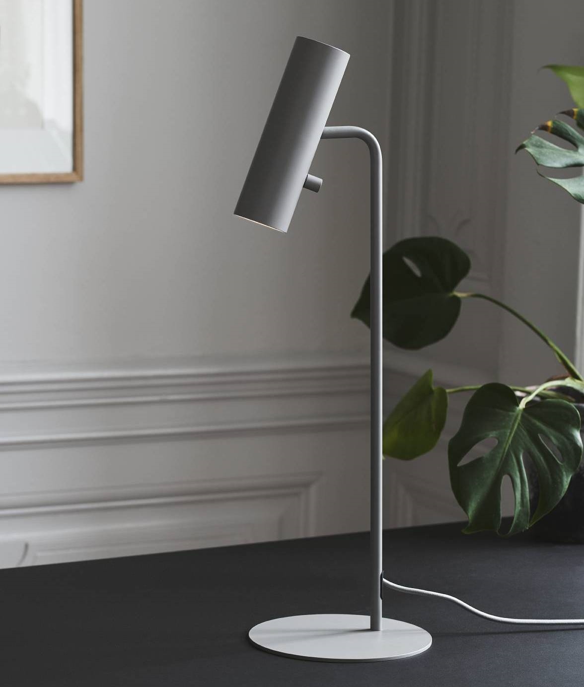 Slim Table Lamp with Adjustable Shade & Switched - 3 Finishes