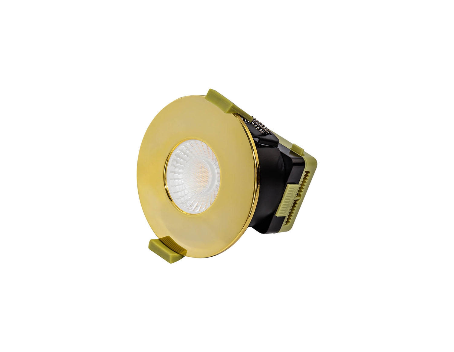 Spectrum 8W - 90mA - Dimmable CCT LED Fire Rated Downlight - With Brass ...