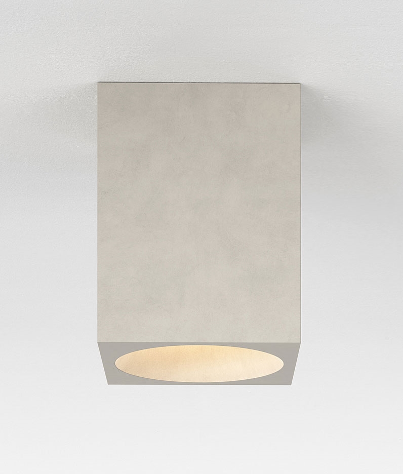 Modern Surface Mounted Concrete Downlight IP44 for Exterior & Bathroom Use