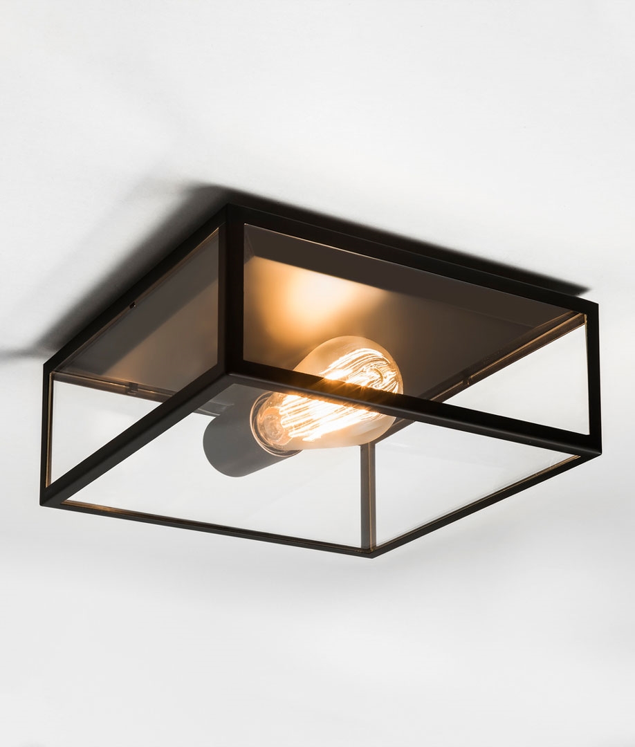 IP23 Square Flush Mounted Porch Light