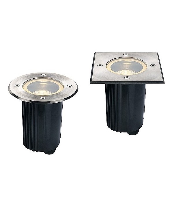 Robust 316 Stainless Steel Buried Exterior Ground Uplight - Round or Square