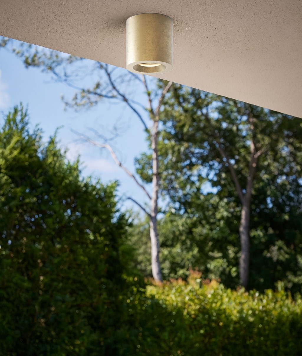 Solid Brass Round Surface Mounted Downlight - Built-in LED