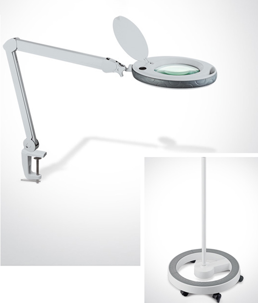 Magnifying Balance Arm Adjustable Task Lamp - Use with Desk Clamp or ...
