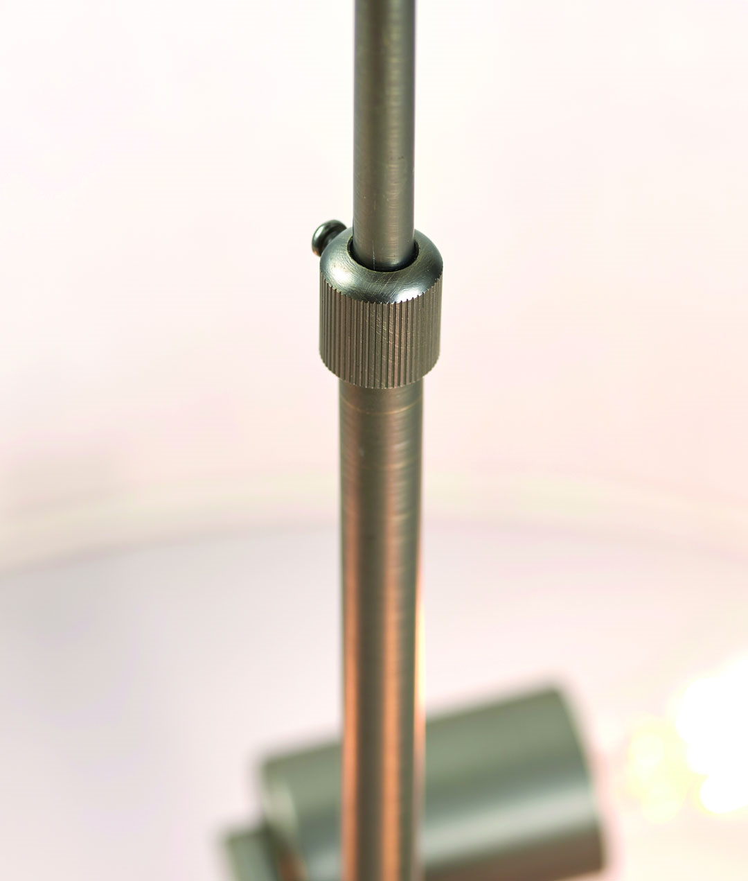 Natural Linen Drum Shade Telescopic Ceiling Light