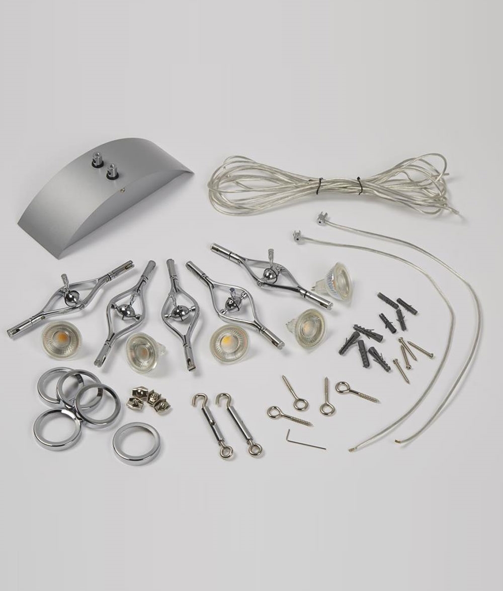 LED 5 Light Tension Wire System - Ready to Install