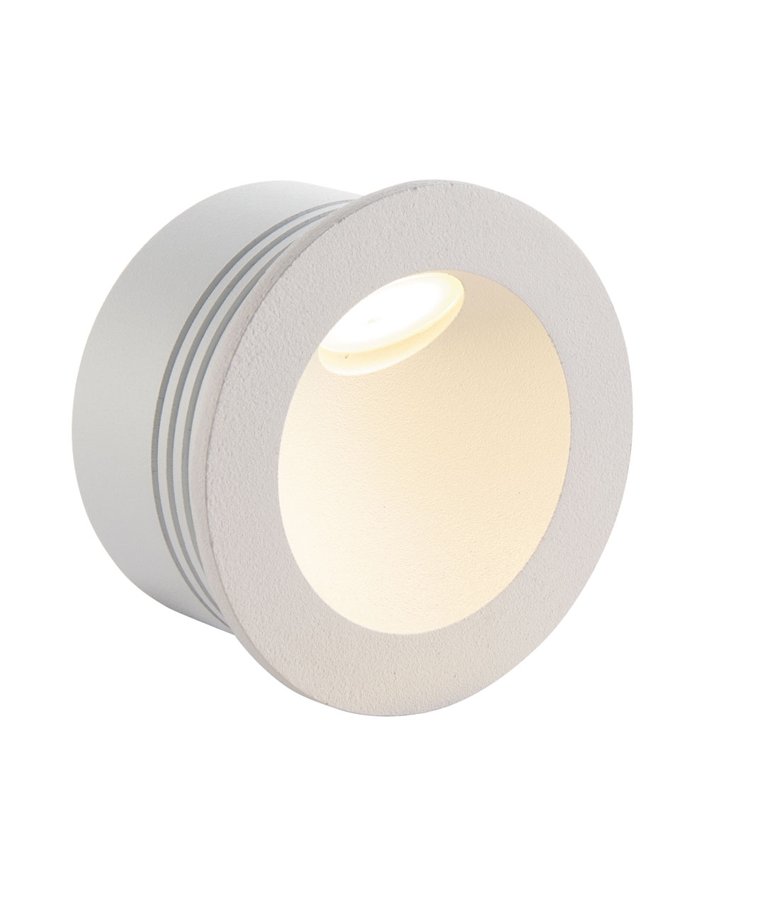 IP65 LED Low Level White Guide Light - 80mm Round Cool White LED