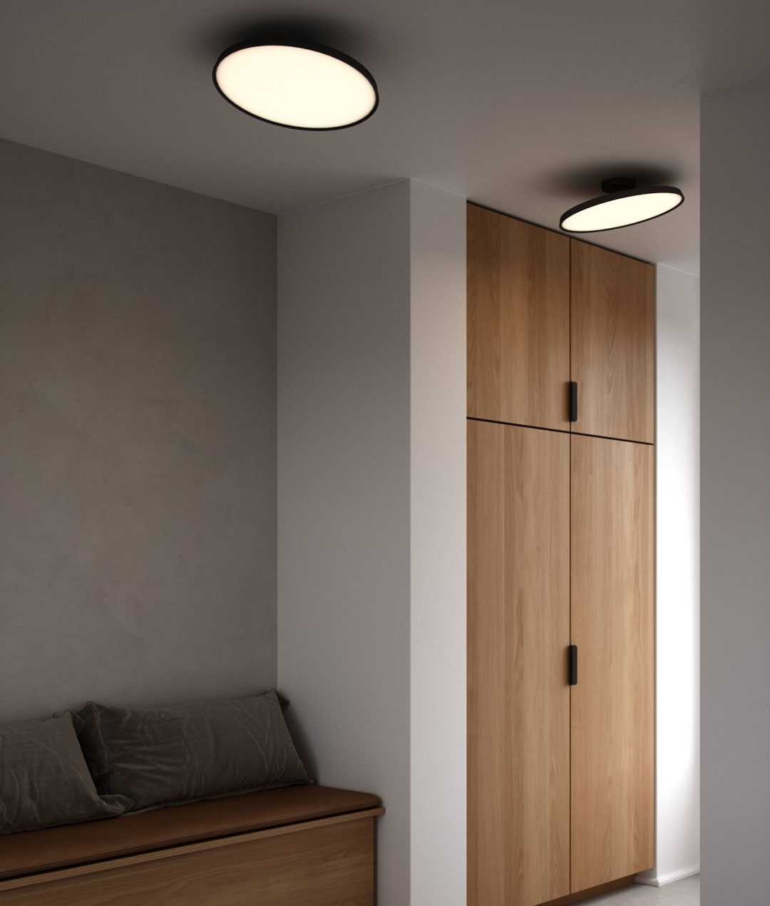 Adjustable LED Ceiling Light - Low Profile - Black or White