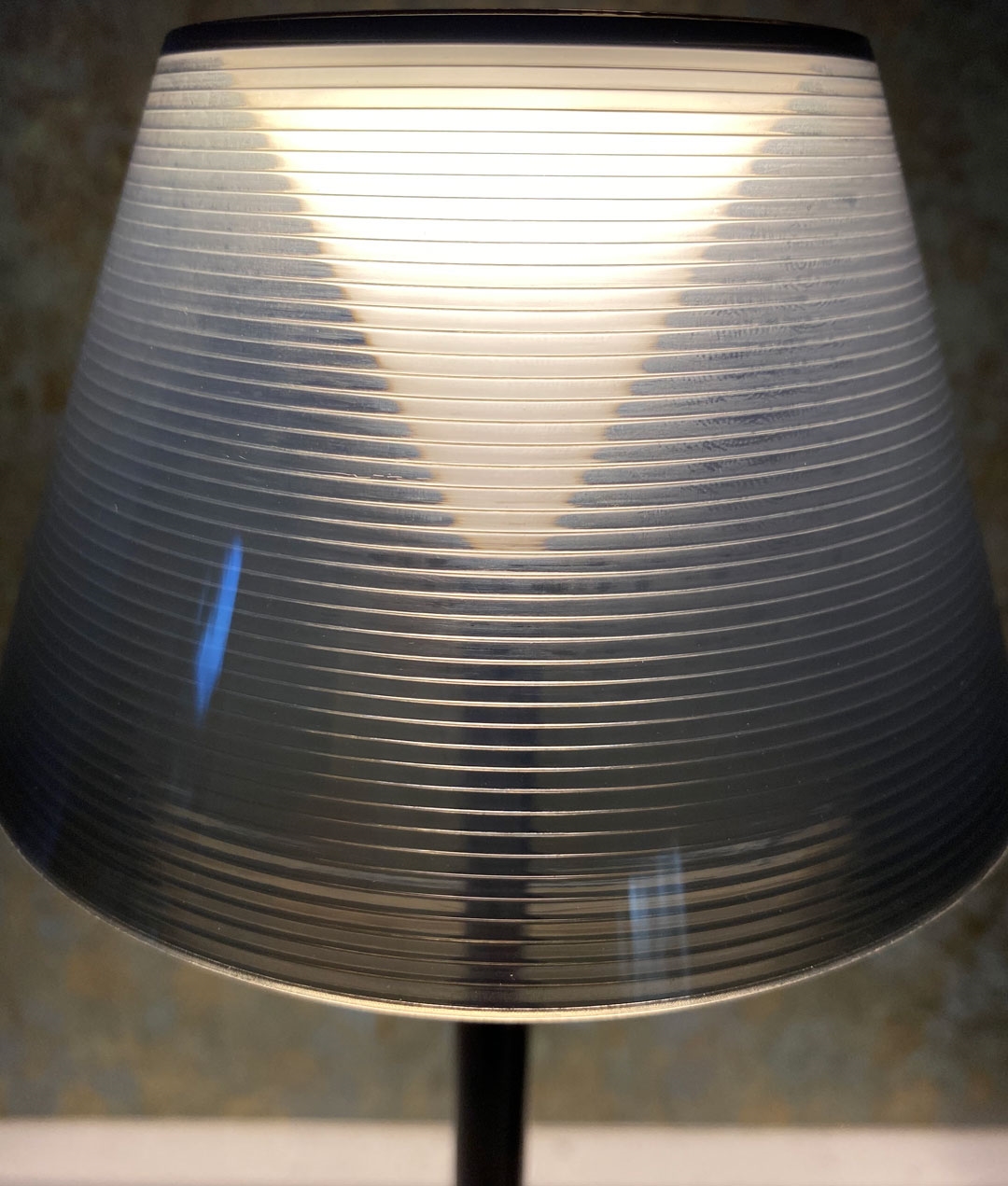 Rechargeable LED Table Light with Transparent Shade