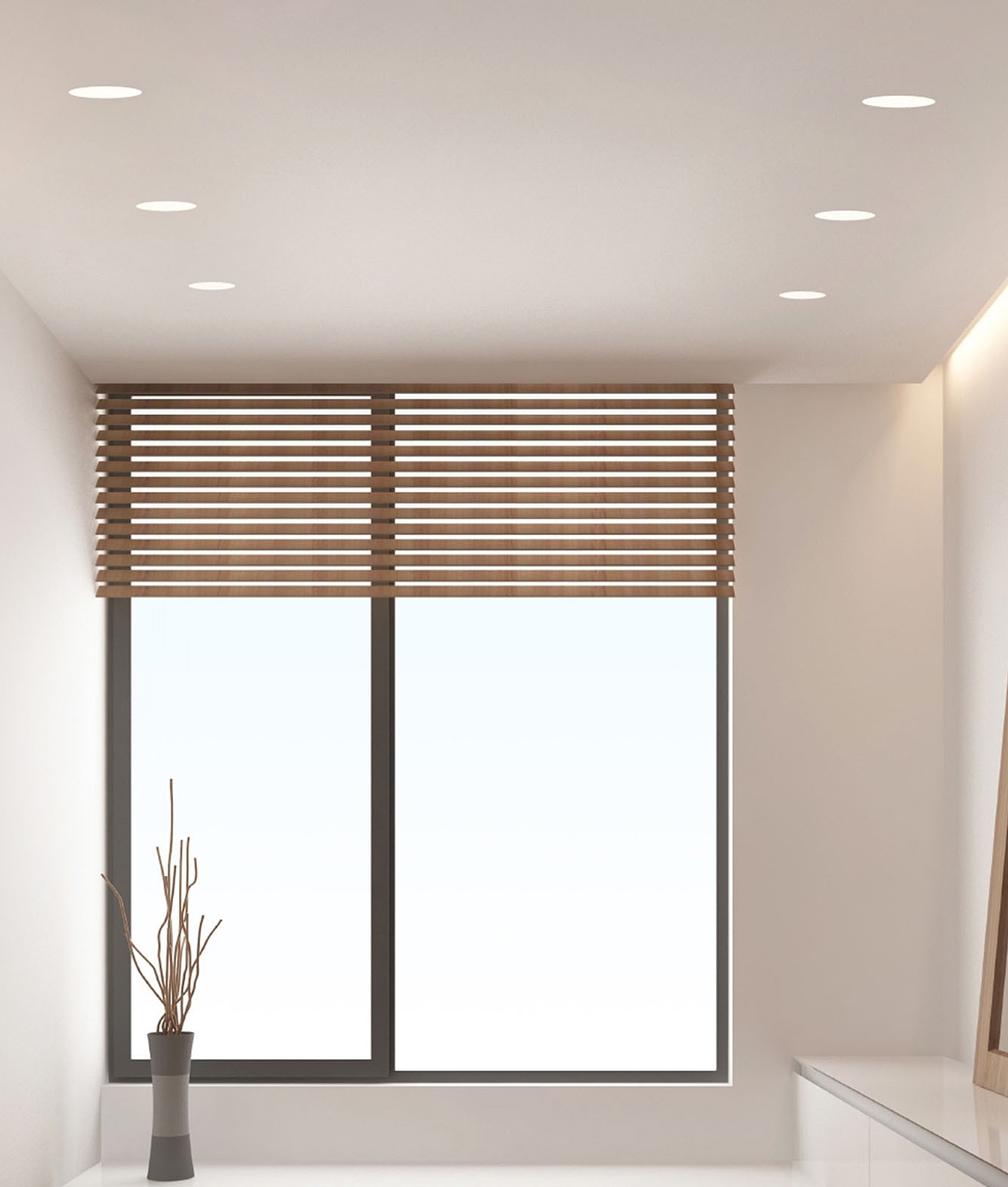 A Fire-Rated Plaster-In Recessed GU10 Downlight - Hidden Light Design