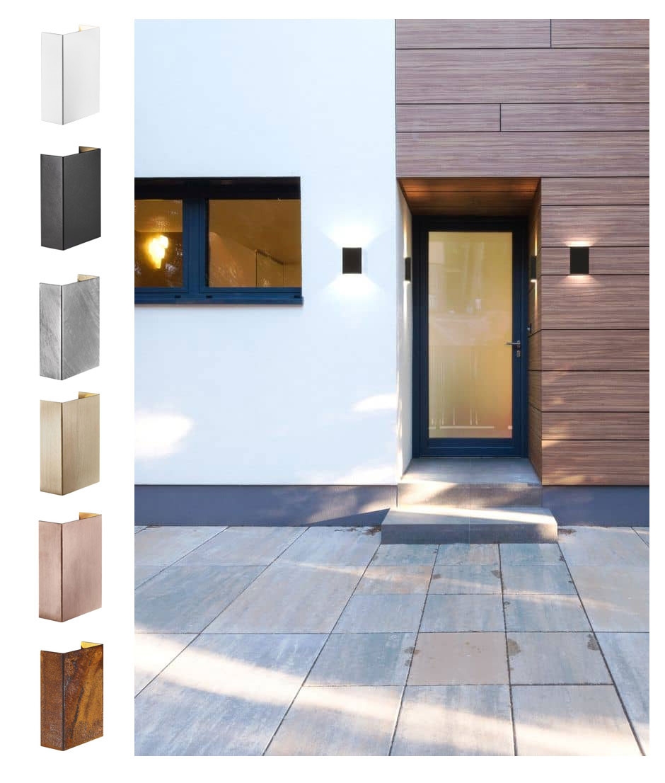 LED Up and Down Wall Light with 3 Filters for Wallwashing Effects