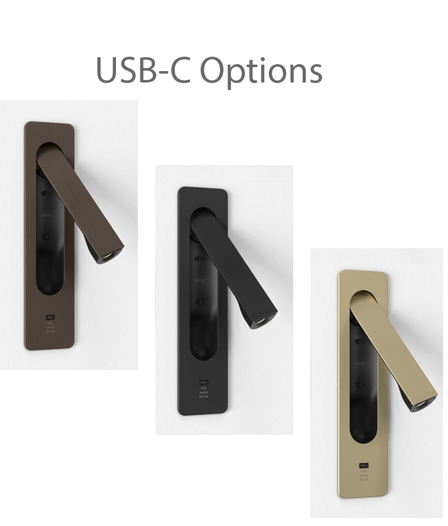 Professional Recessed Bedside Wall Light - Several Finishes