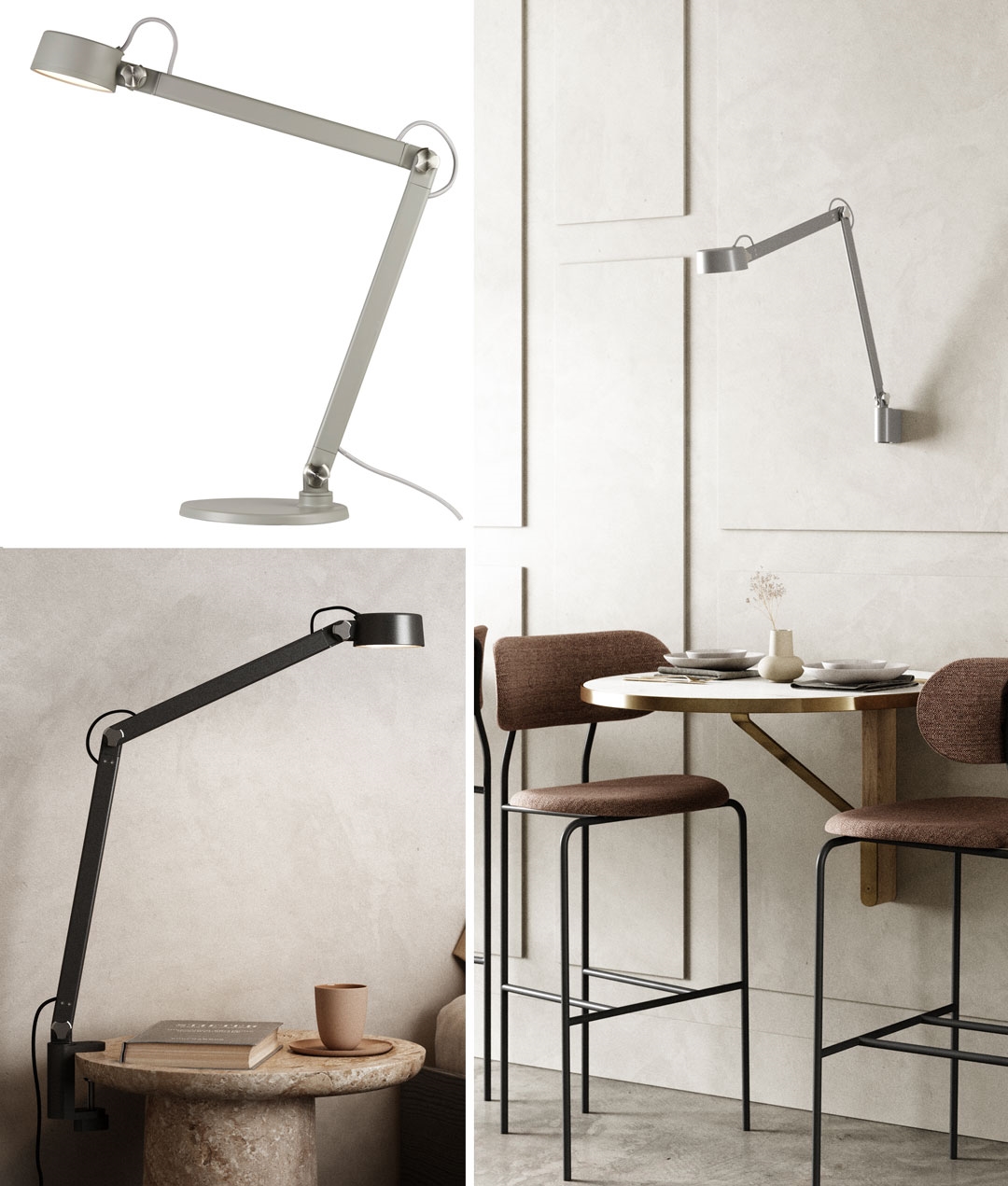 Table, Wall or Clamp Light for Walls or Desks