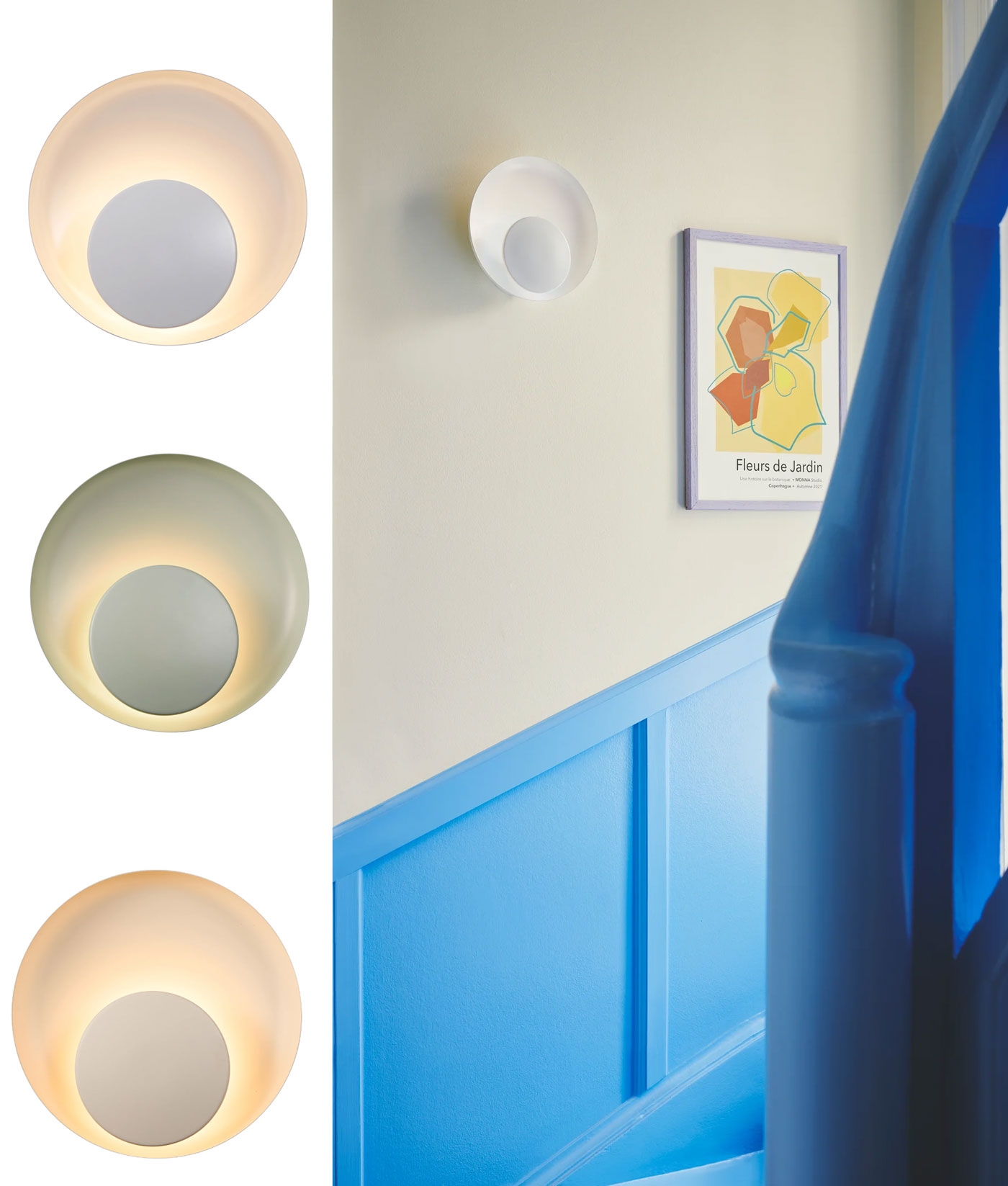 Diffused Illumination LED Round Wall Light - 3 Options