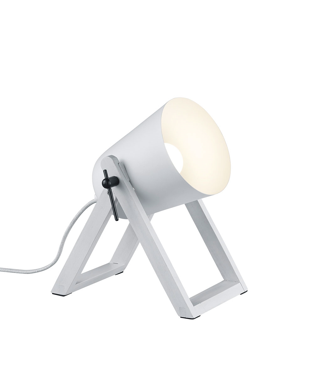 Lamphead on Adjustable Wood Stand for Floor or Table