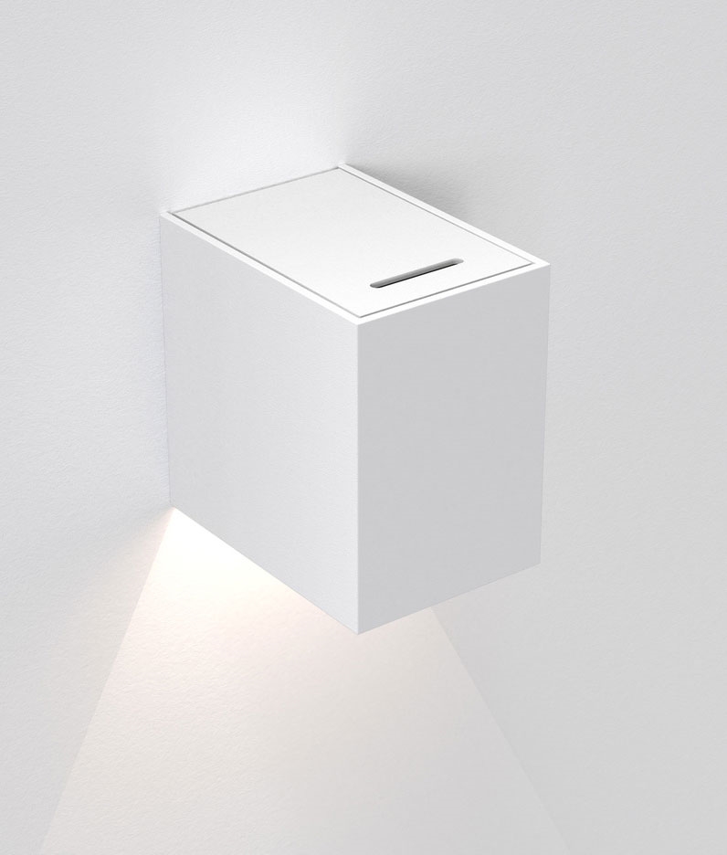 Cube Wall Fixed Downlight with LED Lamp in 3 finishes. IP65 Rated ...